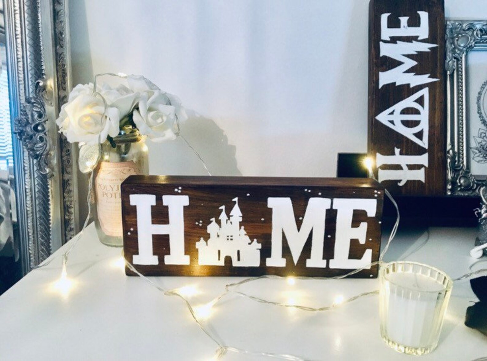 Disney Castle Handmade Wooden Home Sign Disney Gift UK | Etsy