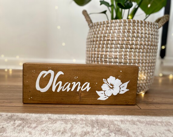 Ohana Handmade Wooden Sign | Etsy UK