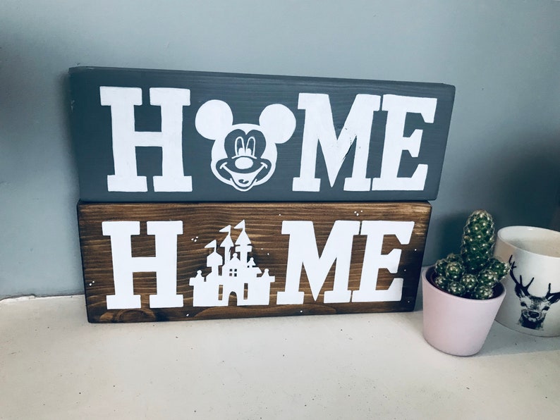 Disney Castle Handmade Wooden Home Sign - Etsy