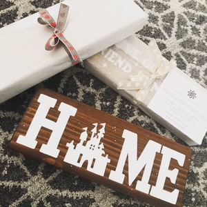 Disney Castle Handmade Wooden Home Sign - Etsy