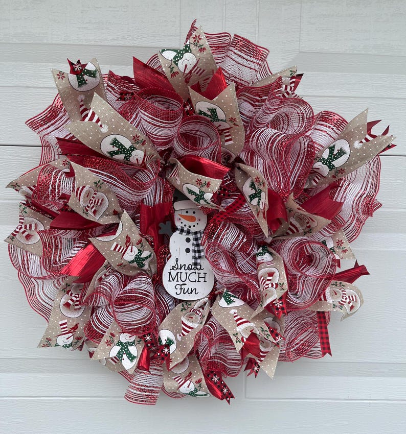 Snow Much Fun Wreath - Etsy