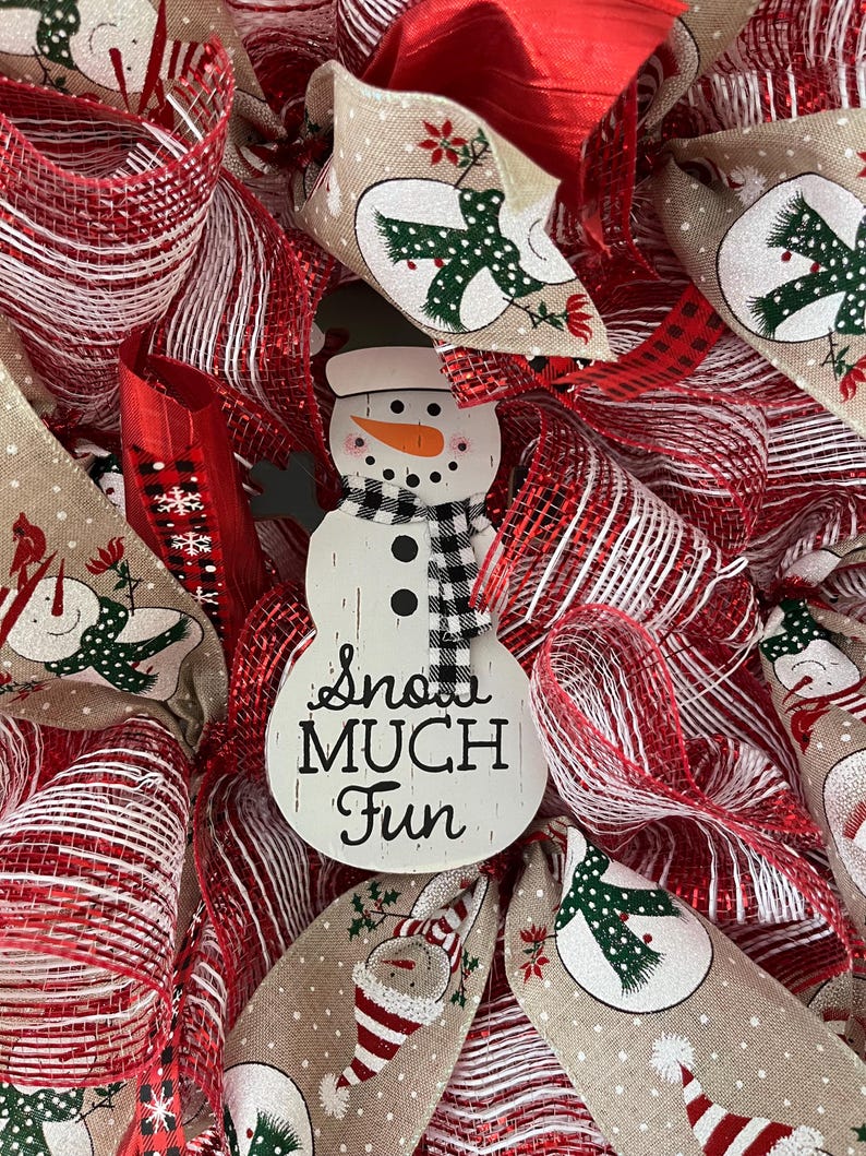 Snow Much Fun Wreath - Etsy