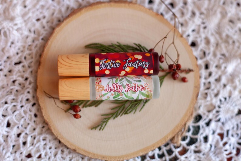 Holiday Blends Perfume Roller Bottles Festive Fantasy Jolly Babe - Etsy