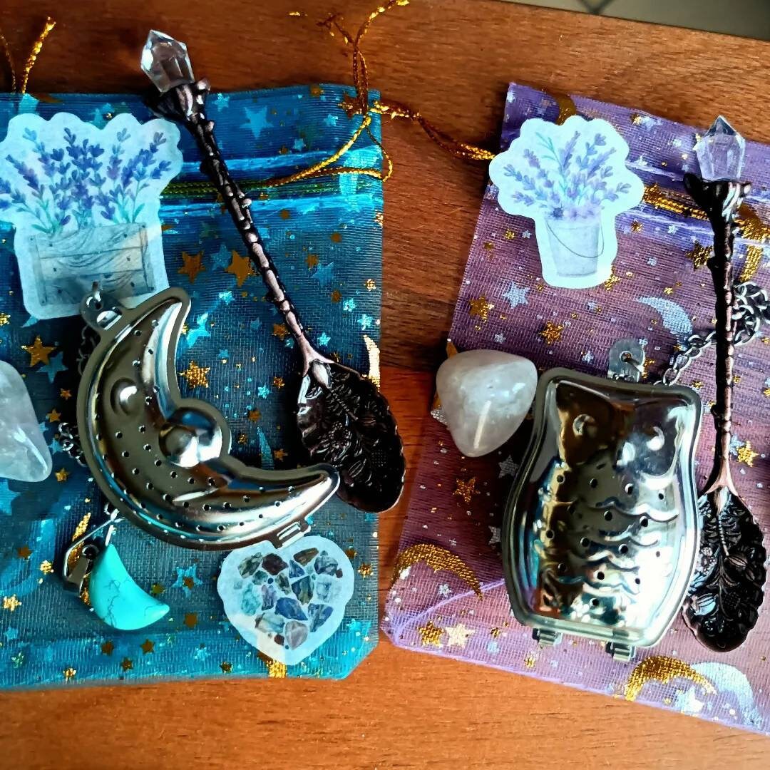 Crystal Tea Infuser With Apothecary Spoon and Extras Gift Bag Party ...