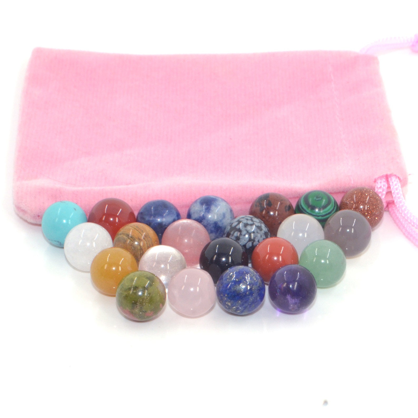 12pcs 10mm Spheres Chakra Crystal Set 7 Chakra Stones - Etsy