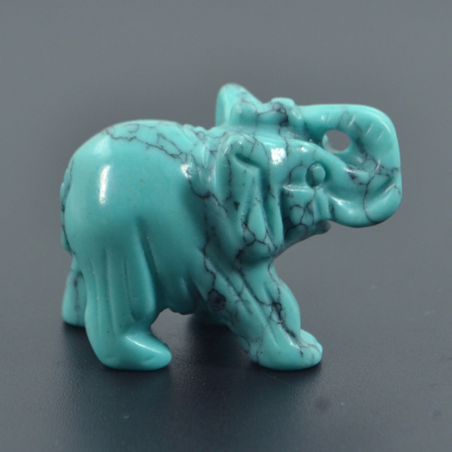 Y0250 39mm Synthetize Green Blue Turquoise Elephant Healing - Etsy UK