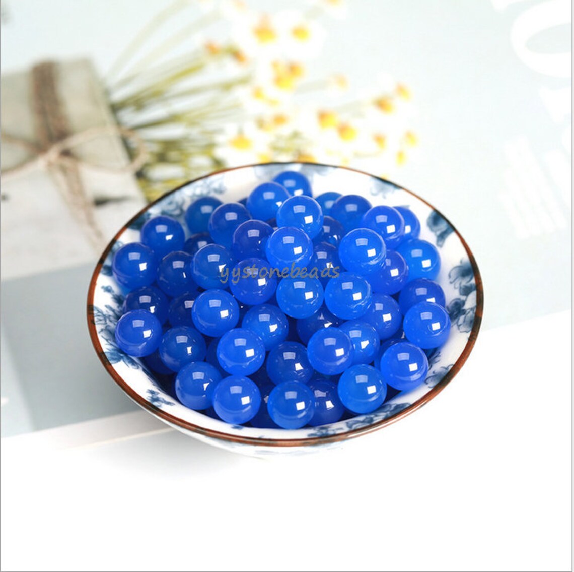 50pcs Spheres Red Yellow Blue Black White Green Agate Healing - Etsy