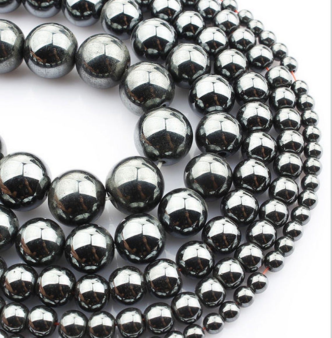 Natural AA Black Magnetic Hematite Round DIY Gemstone Loose - Etsy