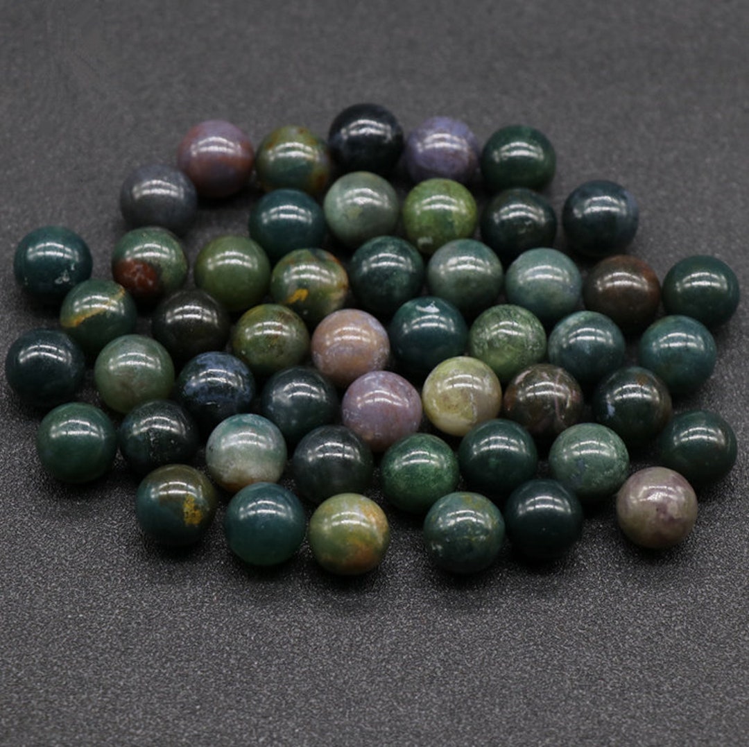 12mm Spheres Natural Multi-color Indian Agate Ball Chakra - Etsy