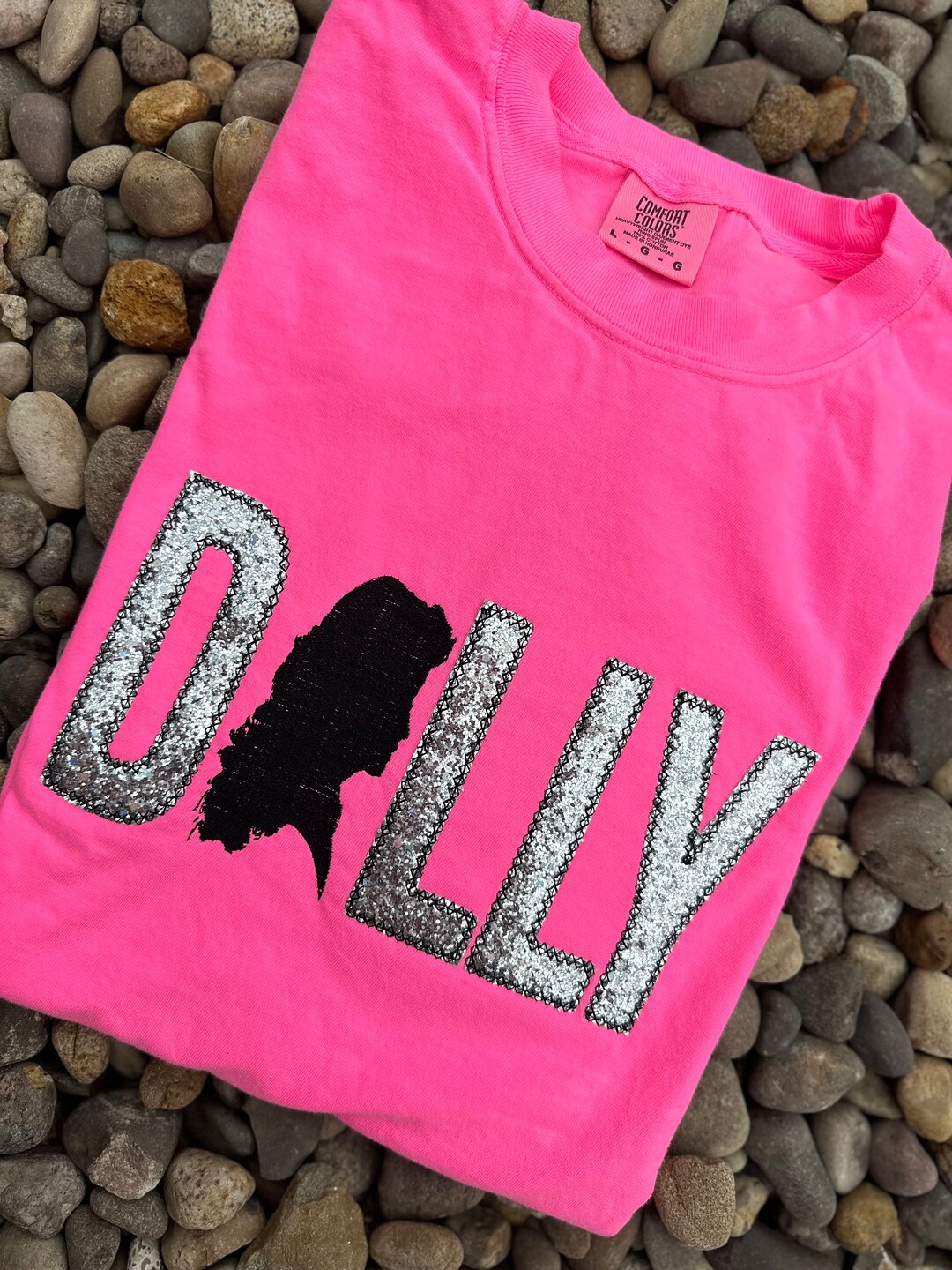 Dolly Tee/tank | Hot Pink | Glitter - Etsy
