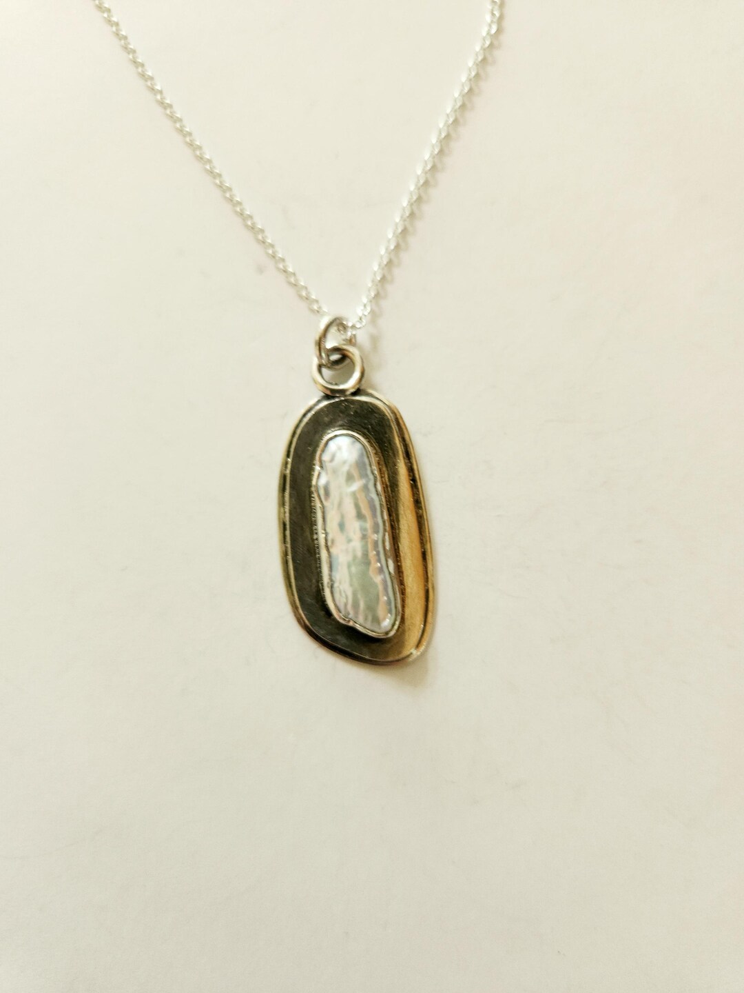 Chelle' Rawlsky Baroque Freshwater Pearl Sterling Silver Necklace OOAK ...
