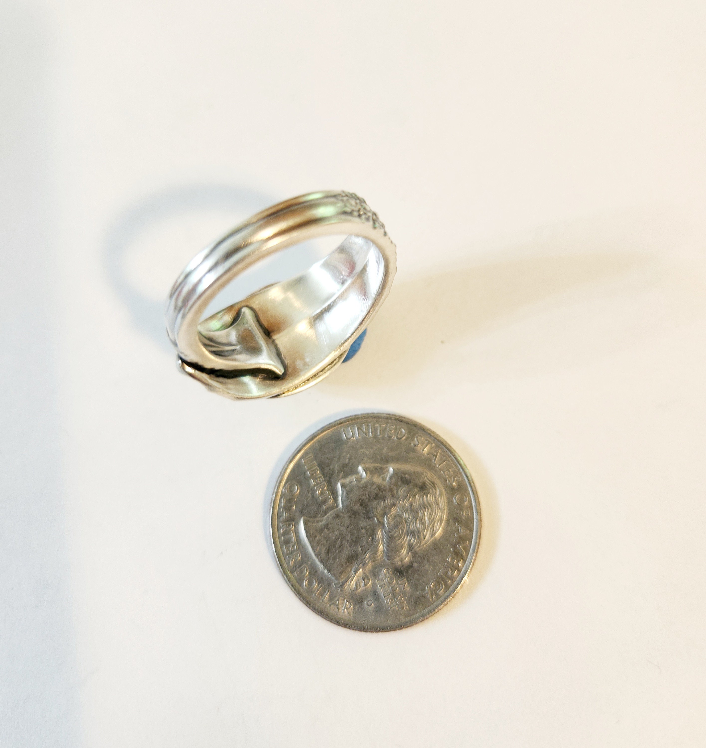 Chelle's Pick Vintage Upcycled Teaspoon Slide Band Sterling Silver Ring ...