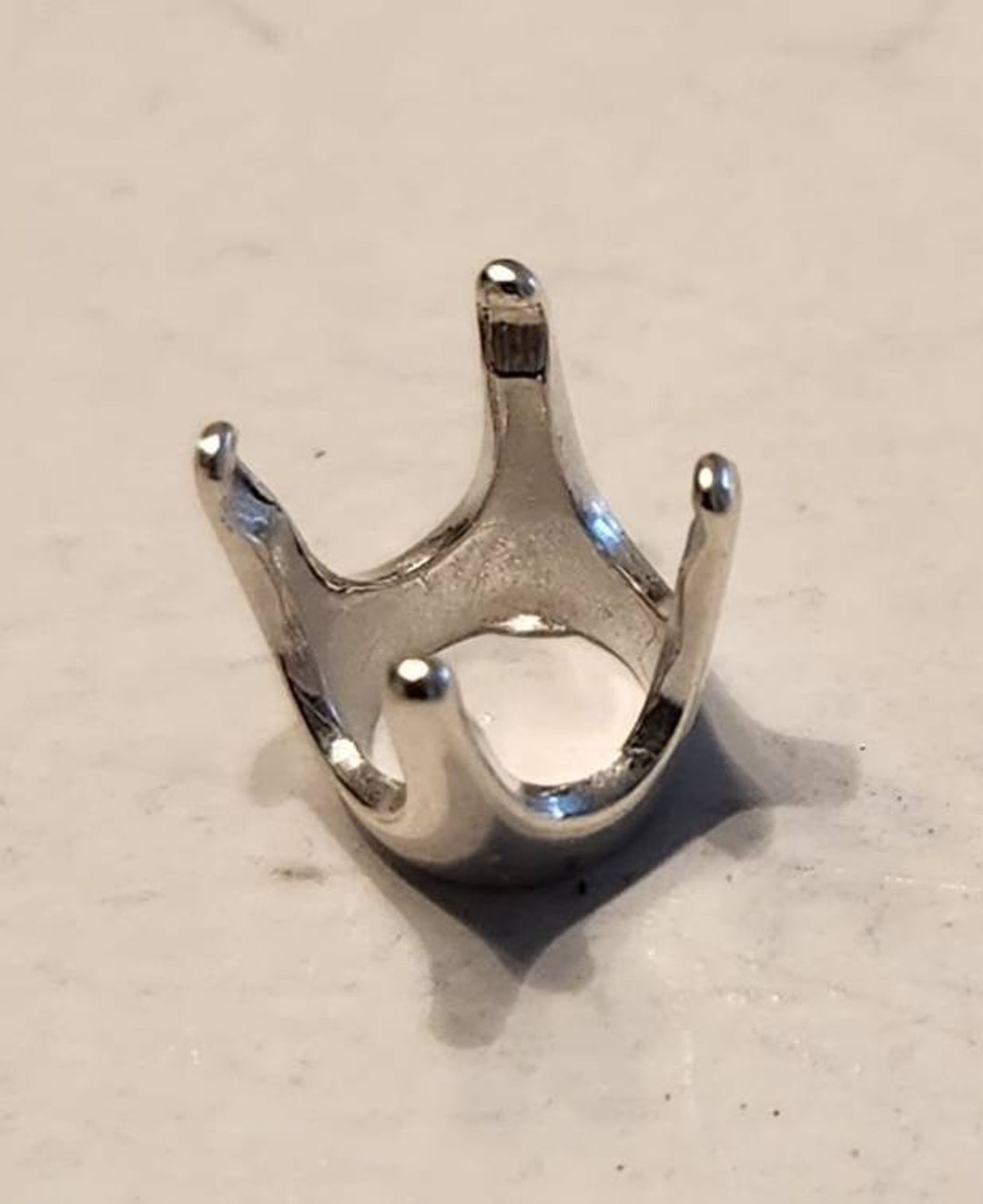 5mm Round Cast Pre-notch Ready Set Low Base Style Sterling - Etsy