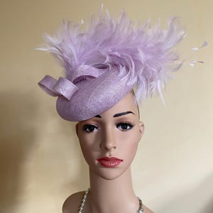 Lilac Wedding Hat Lilac Fascinator Lilac Ascot Hat Pillbox Hat ...