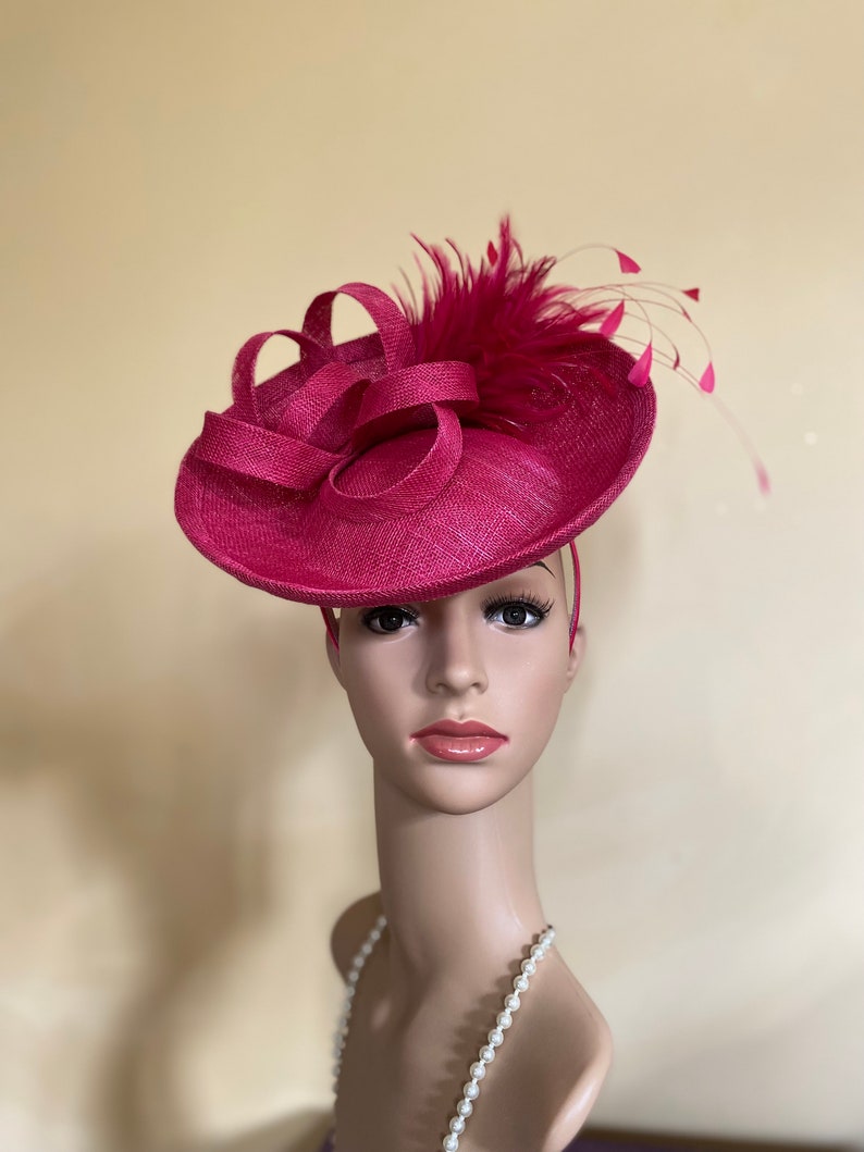 Pink Fascinator Pink Wedding Fascinator Pink Royal Ascot Fascinator ...