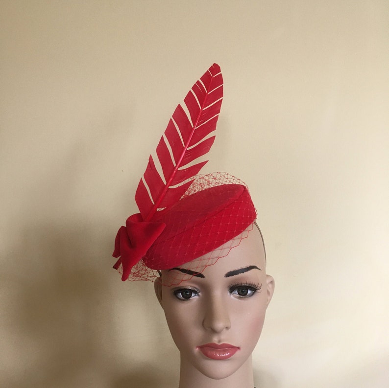 Red Velvet Pillbox Hat Red Velvet Hatred Velvet Hats Red - Etsy