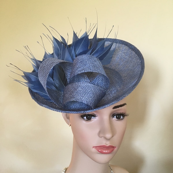 Blue Wedding Hat - Etsy UK