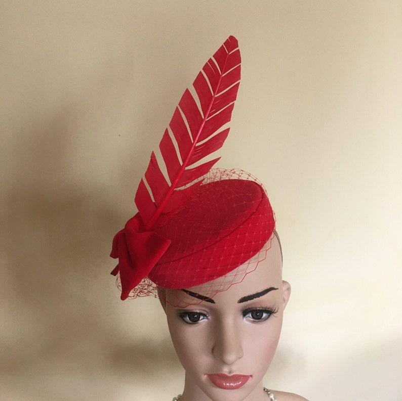 Red Velvet Pillbox Hat Red Velvet Hatred Velvet Hats Red - Etsy