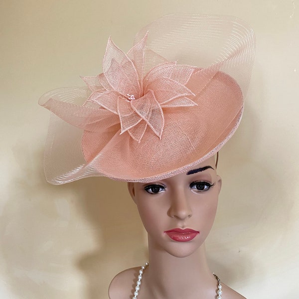 Peach Fascinator - Etsy