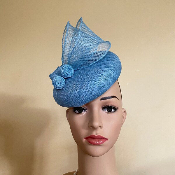Pale Blue Wedding Hat - Etsy UK