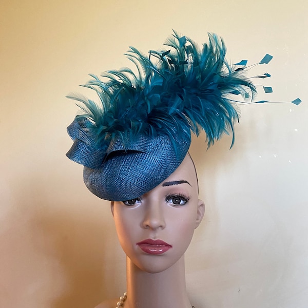 Teal Fascinator - Etsy