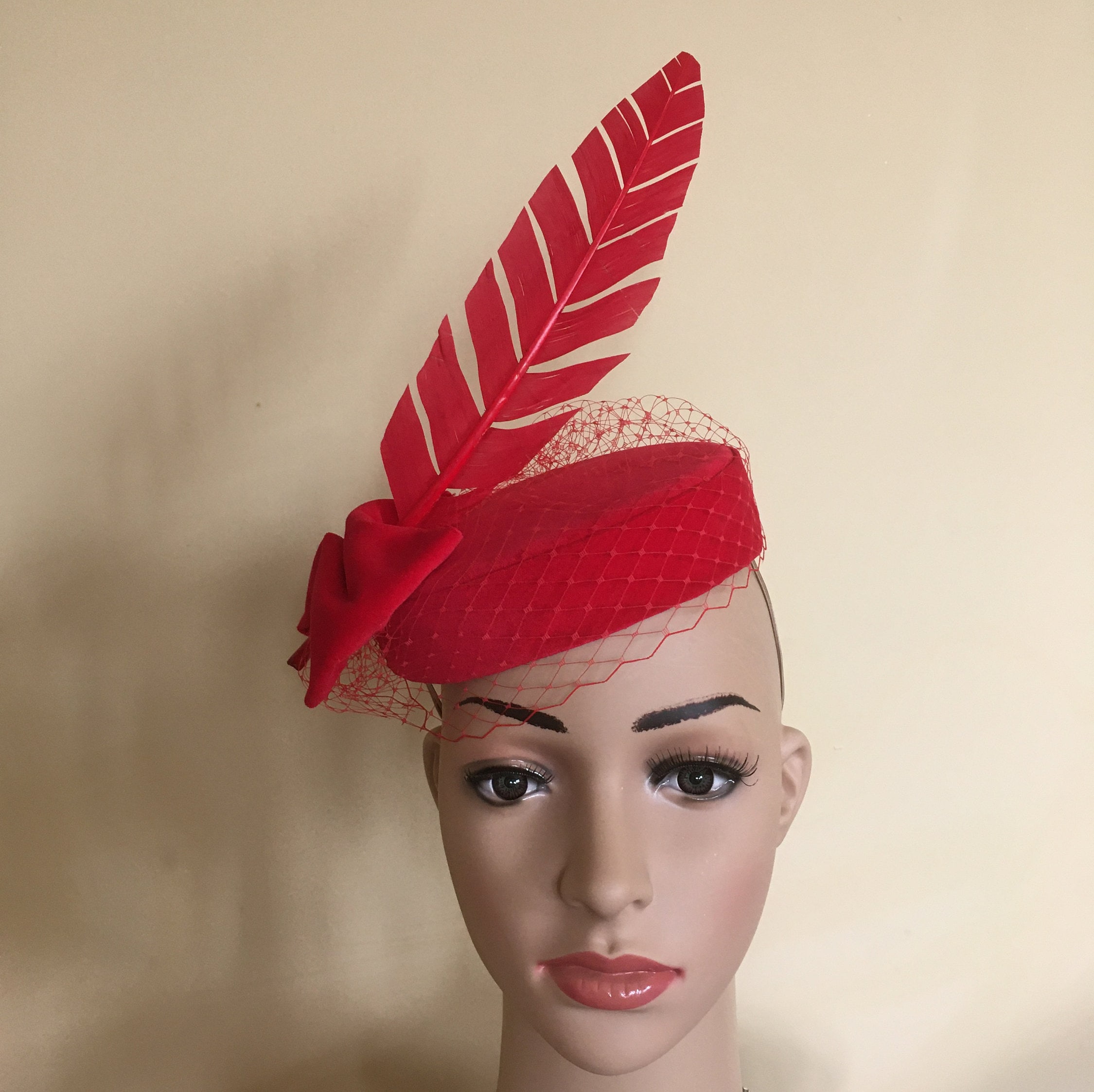 Red Velvet Pillbox Hat, Red Velvet Hat,red Velvet Hats, Red Velvet Hats ...