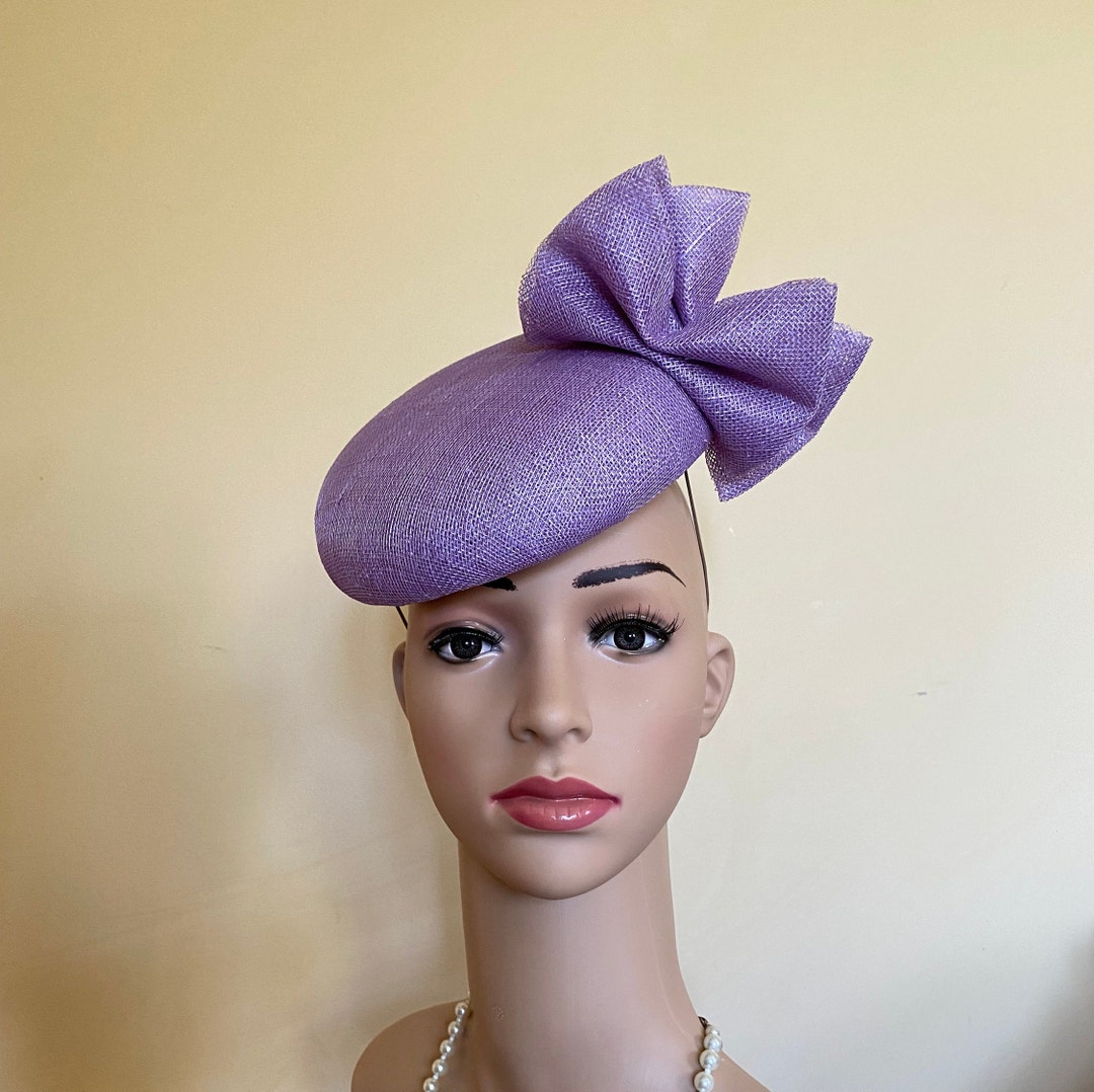 Lilac Lavender Wedding Hat Wedding Fascinator Lavender Fascinator Ascot ...