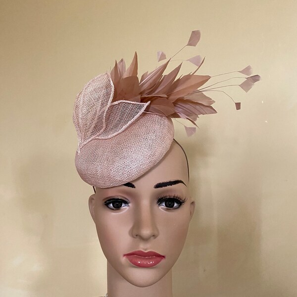 Beige Fascinator Hat - Etsy