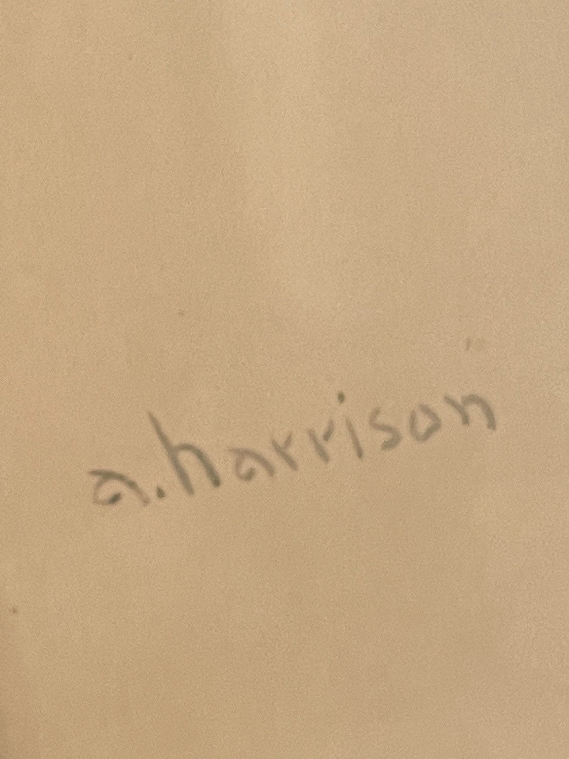 Vintage 1940’s A.harrison Etching Signed by Artist Wood Carved Frame ...