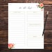Floral to Do List Printable, Printable to Do List, PDF, Daily to Do ...
