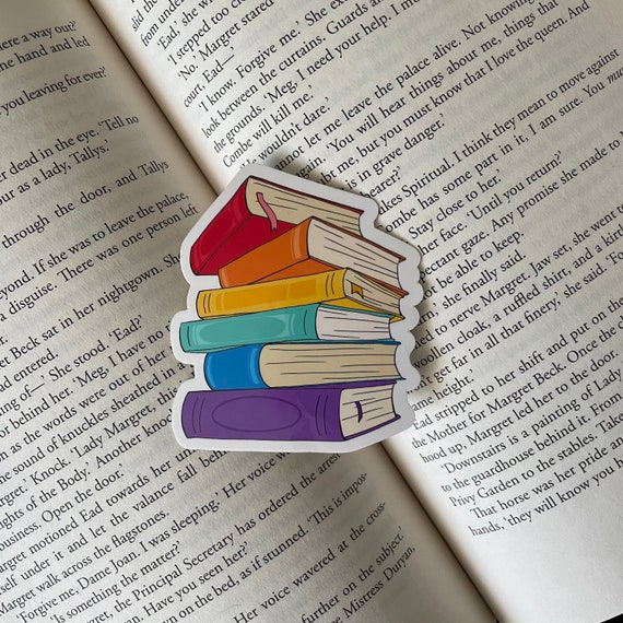 LGBTQ Bookstack Sticker - Etsy