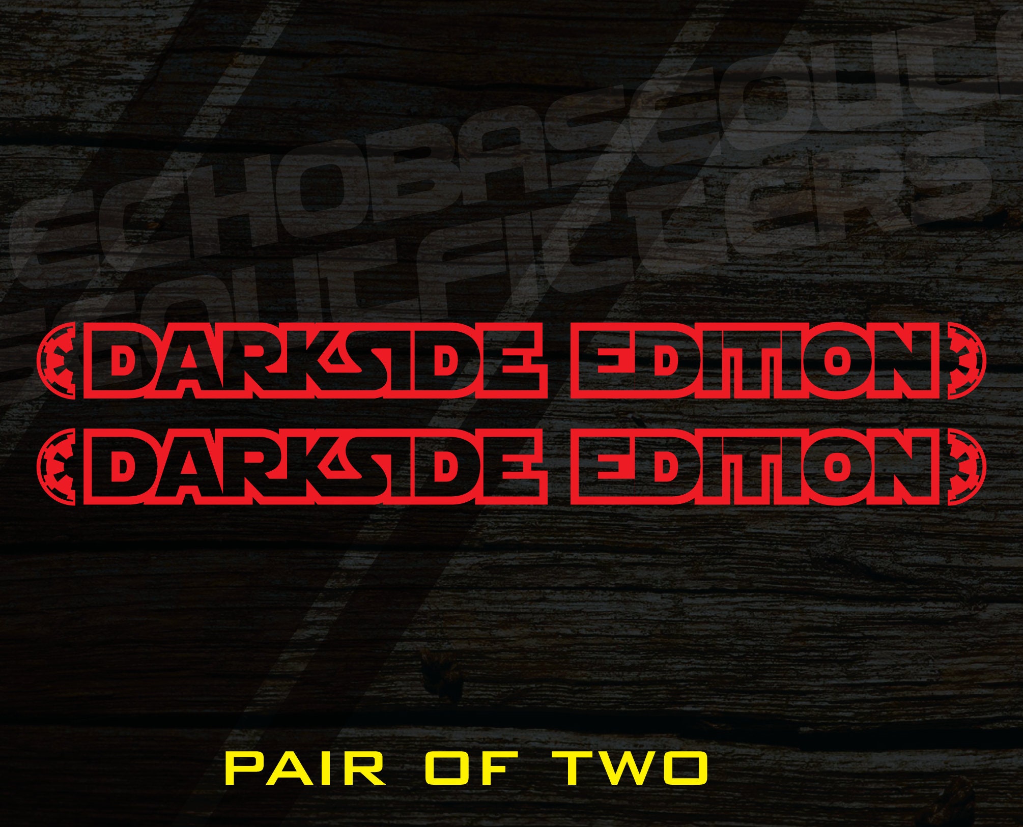 Dark Side Edition Hood Decal Star Wars Decal Window Sticker Darkside - Etsy