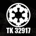 Imperial Cog Vinyl Cut Decal Star Wars Empire Sticker 501st - Etsy