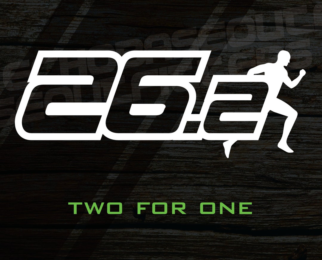 26.2 Marathon Runner Male Decal Window Sticker - Etsy