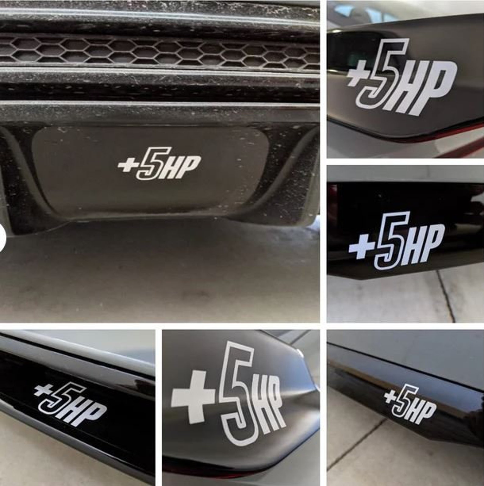 Plus 5 Horsepower 5hp Decal Window Sticker - Etsy