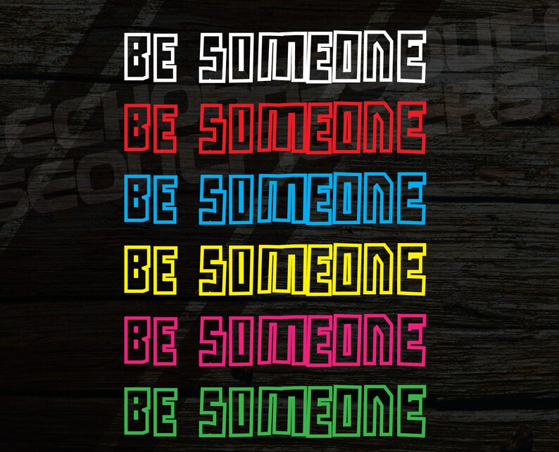 BE SOMEONE Houston Texas I-45 Graffiti Window Decal Sticker - Etsy