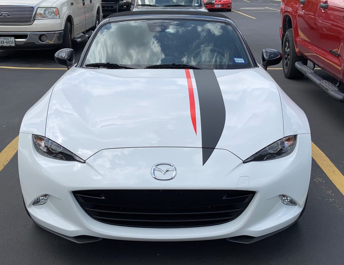 Mazda MX-5 Miata Hood Racing Stripes for 4th Gen ND 2016 - Etsy