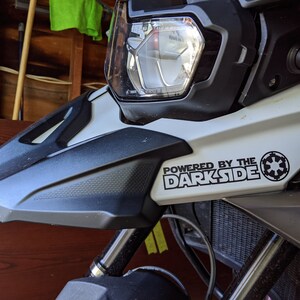 Powered by Dark Side Star Wars Decal Window Sticker Darkside - Etsy