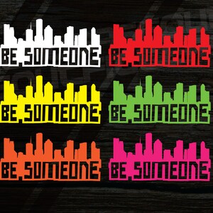 BE SOMEONE Houston Skyline I-45 Graffiti Window Decal Sticker - Etsy