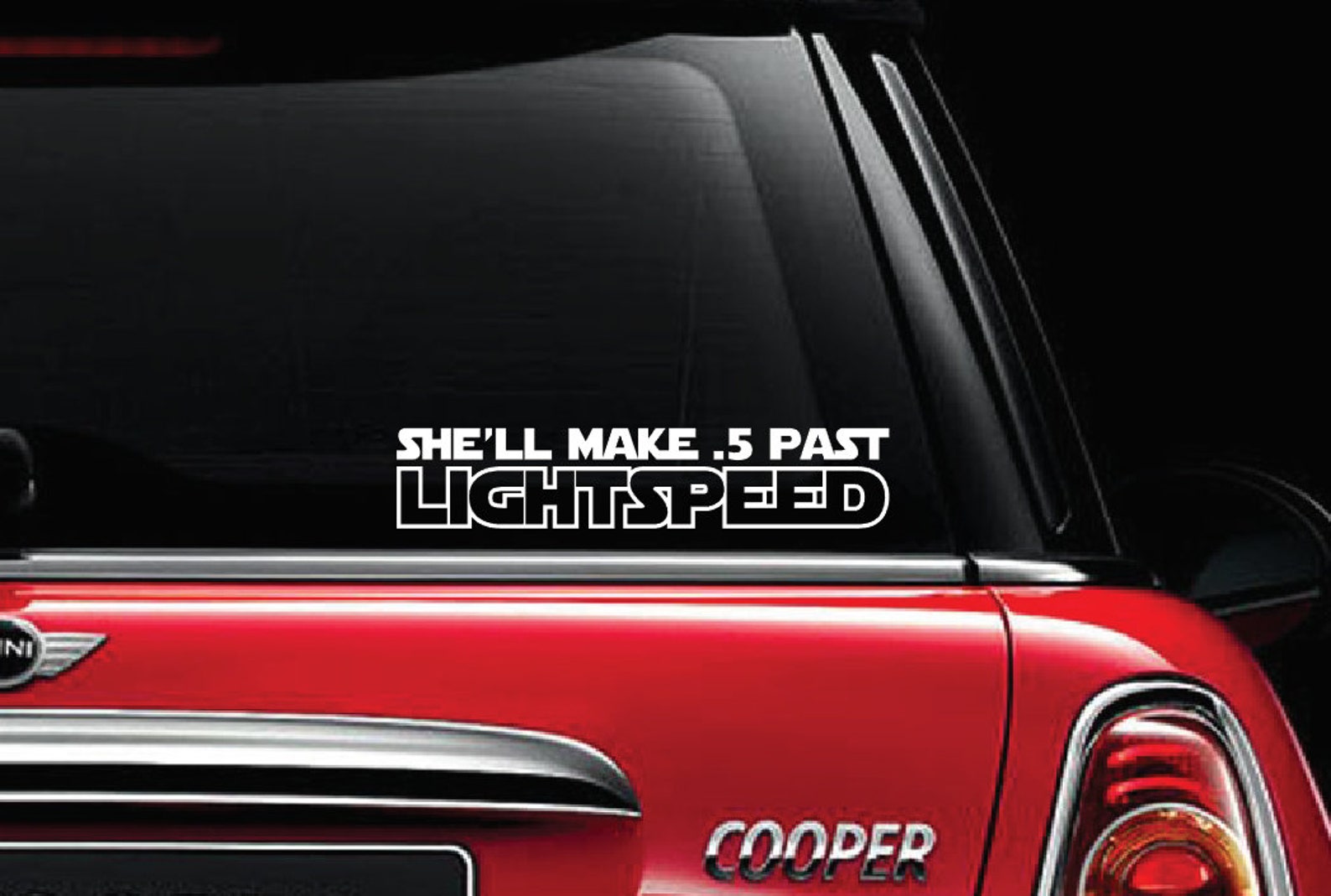 She'll Make .5 Past Lightspeed Star Wars Decal Sticker Han Solo ...