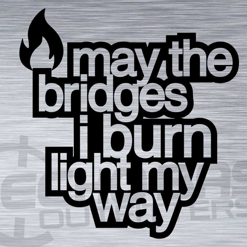 Burn the Bridge Sticker - Etsy