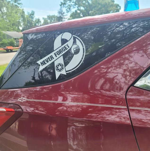 Death Star Never Forget 501st Star Wars Decal Sticker - Etsy