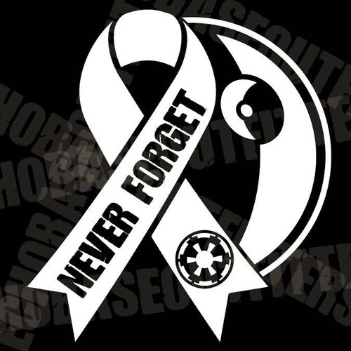 Never Forget Death Star Star Wars Vinyl Window Decal Sticker - Etsy