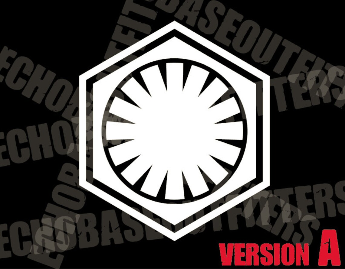 First Order Vinyl Cut Decal Star Wars Force Awakens Sticker | Etsy