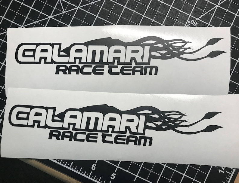 Calamari Race Team Motorcycle Squid Window Decal Sticker Sportbike - Etsy