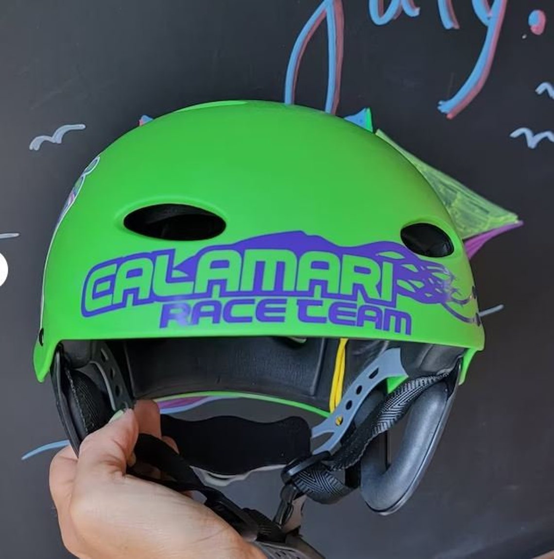 Calamari Race Team Motorcycle Squid Window Decal Sticker - Etsy