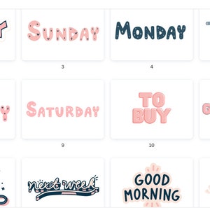 Google Keep Headers, to Do, Menu, Days of the Week, Today and More ...