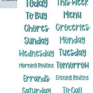 Google Keep Headers, to Do, Menu, Days of the Week, Today and More ...