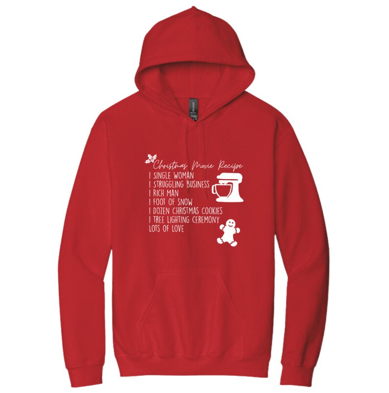 Christmas Movie Recipe Shirt Christmas Baking T-shirt Hallmark ...