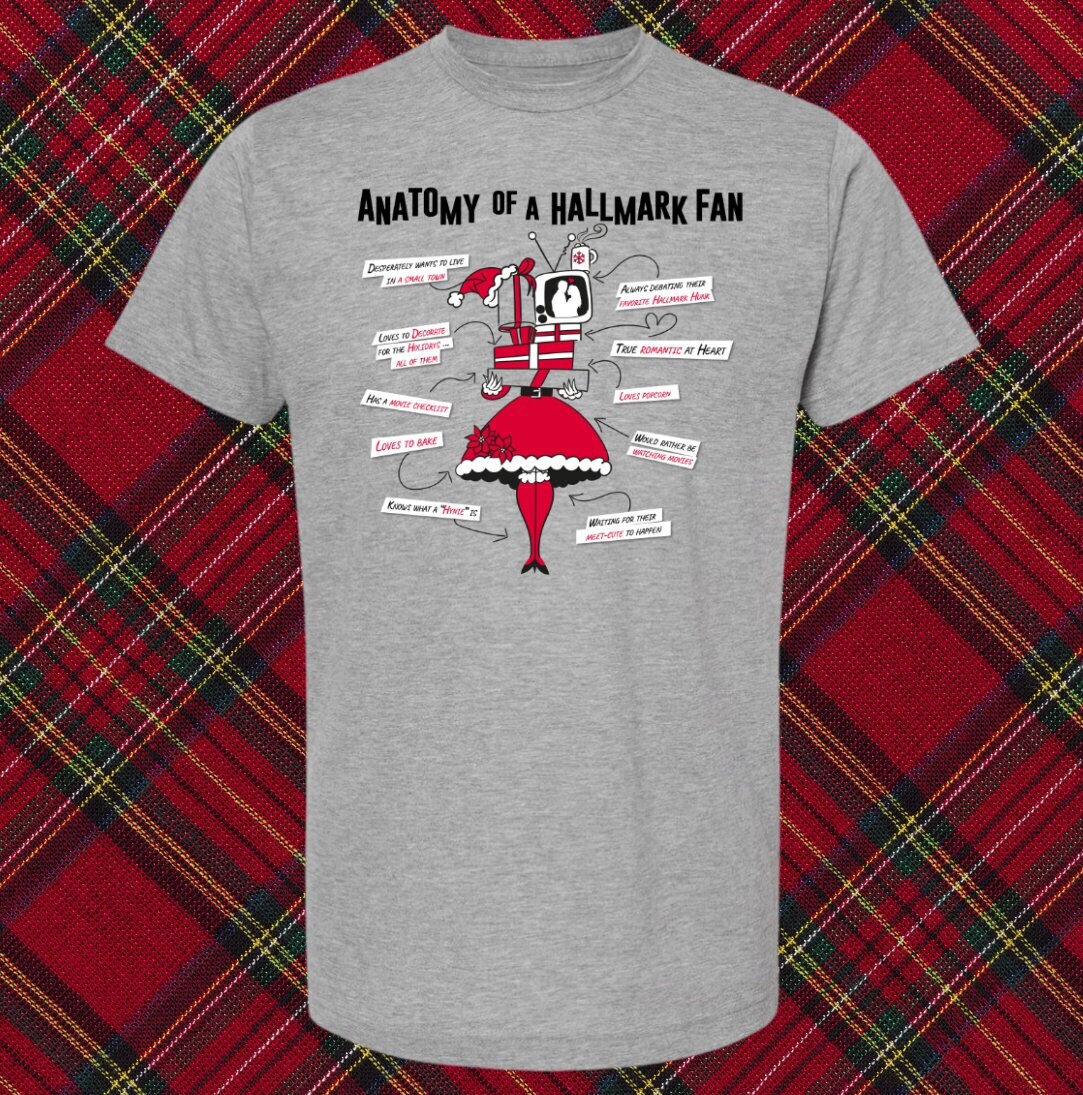 Anatomy of a Hallmark Fan T-shirt Hallmark Fan Shirt Hallmark Hunk ...